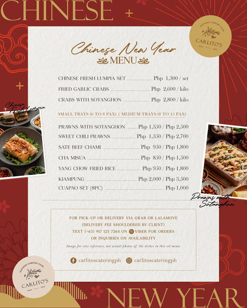 Chinese New Year Menu – Carlito's Catering